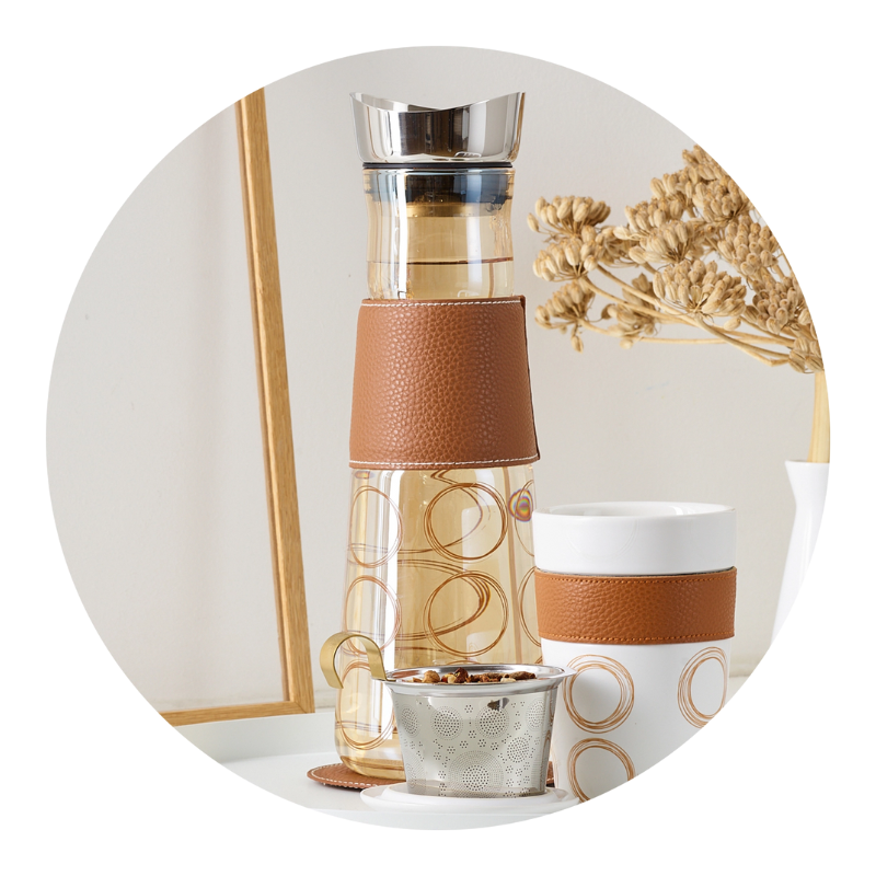 Karafa Circular Cognac 1,2l - Dan za čaj